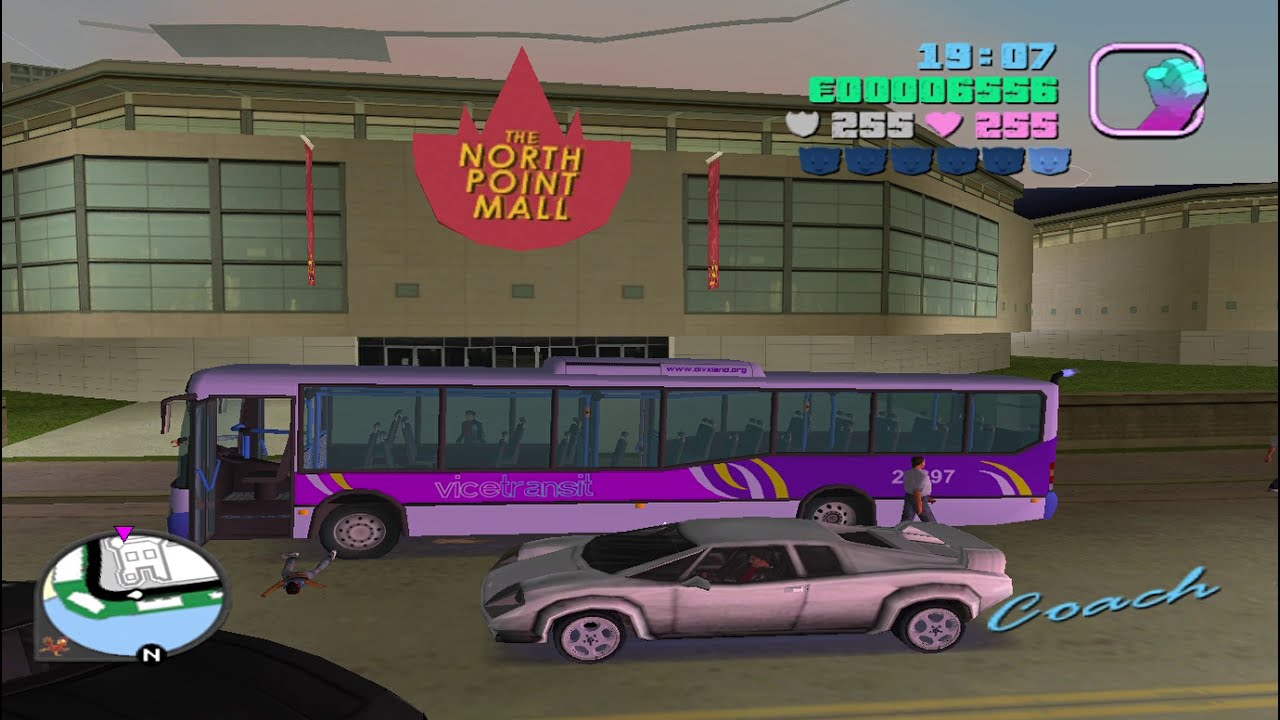 Gta Vice City || Coach Bus - YouTube