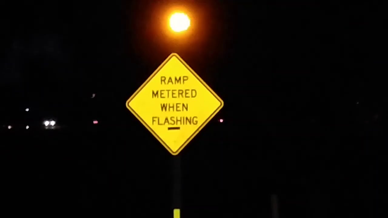 Flashing Yellow Warning Light For Ramp Meter (Sea World Dr & I-5 South ...