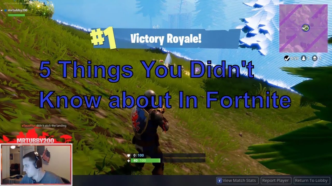 5 Things You Didn't Know About Fortnite - YouTube