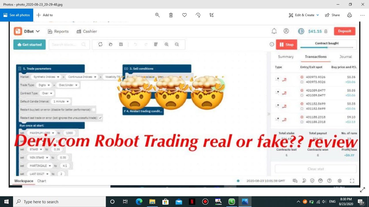 Deriv.com Robot trading Review this real or fuck watching this video ...