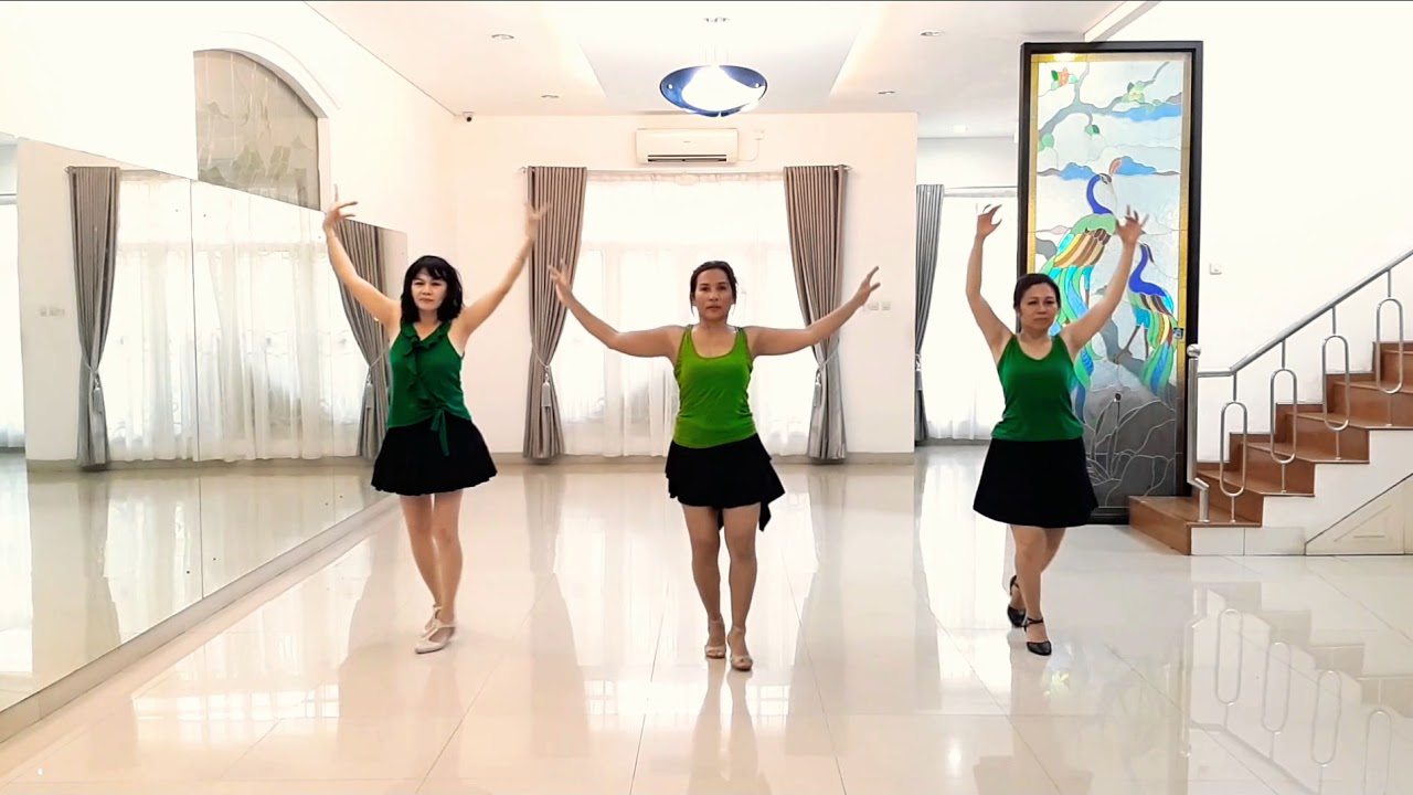 You are the reason baby - line dance - YouTube