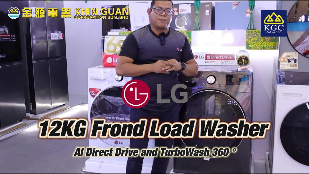 12kg Front Load Washer with AI Direct Drive™ and TurboWash™360˚ # ...