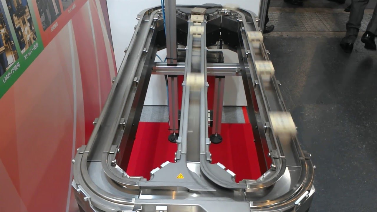 Magnemotion リニア搬送システム "マグネムーバーライト" #2 - YouTube