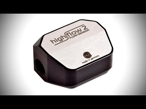 Aqua Computer HighFlow 2 (Flow sensor) in action and playing around ...