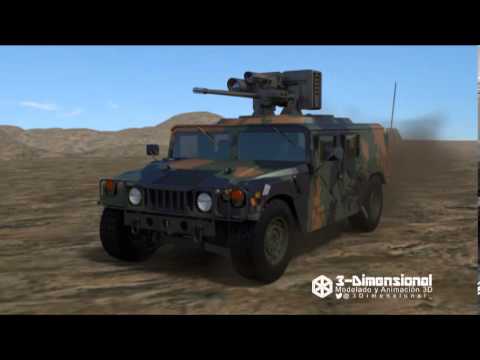 Hummer with M242 Bushmaster Demo 2 - YouTube