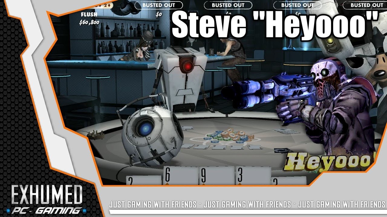Poker Night 2 - Steeve says Hehooo! Claptrap and GLaDOS from Portal ...