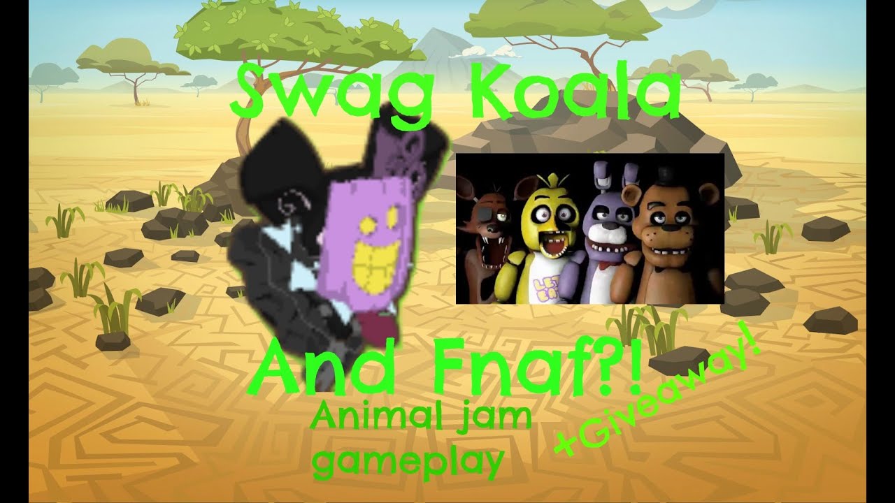 Swag Koala and Fnaf?! (plus giveaway)⎜WolfC Animal Jam video - YouTube