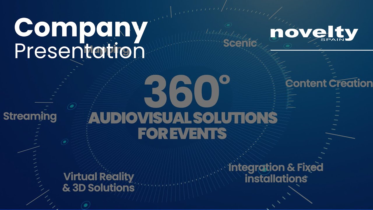 Novelty Spain - Connect and Impact at events with Audiovisual Technical ...