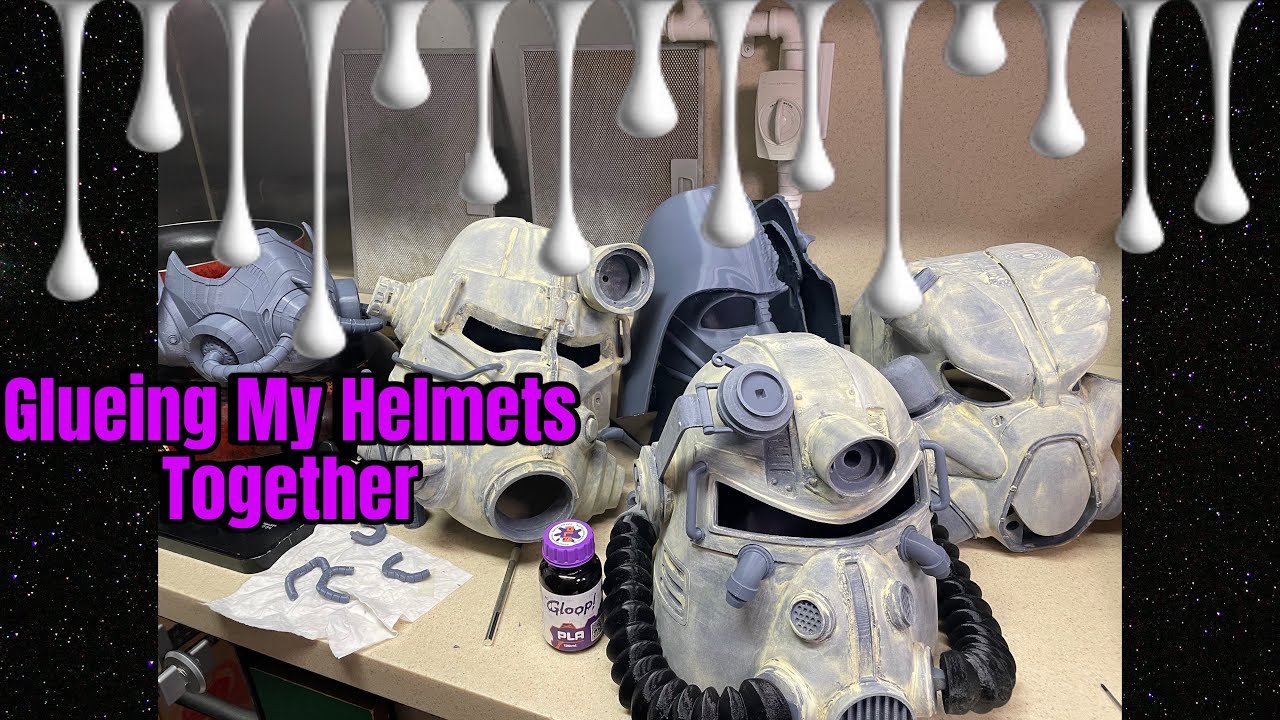 How to Glue your Cosplay Helmets Together EASY - YouTube
