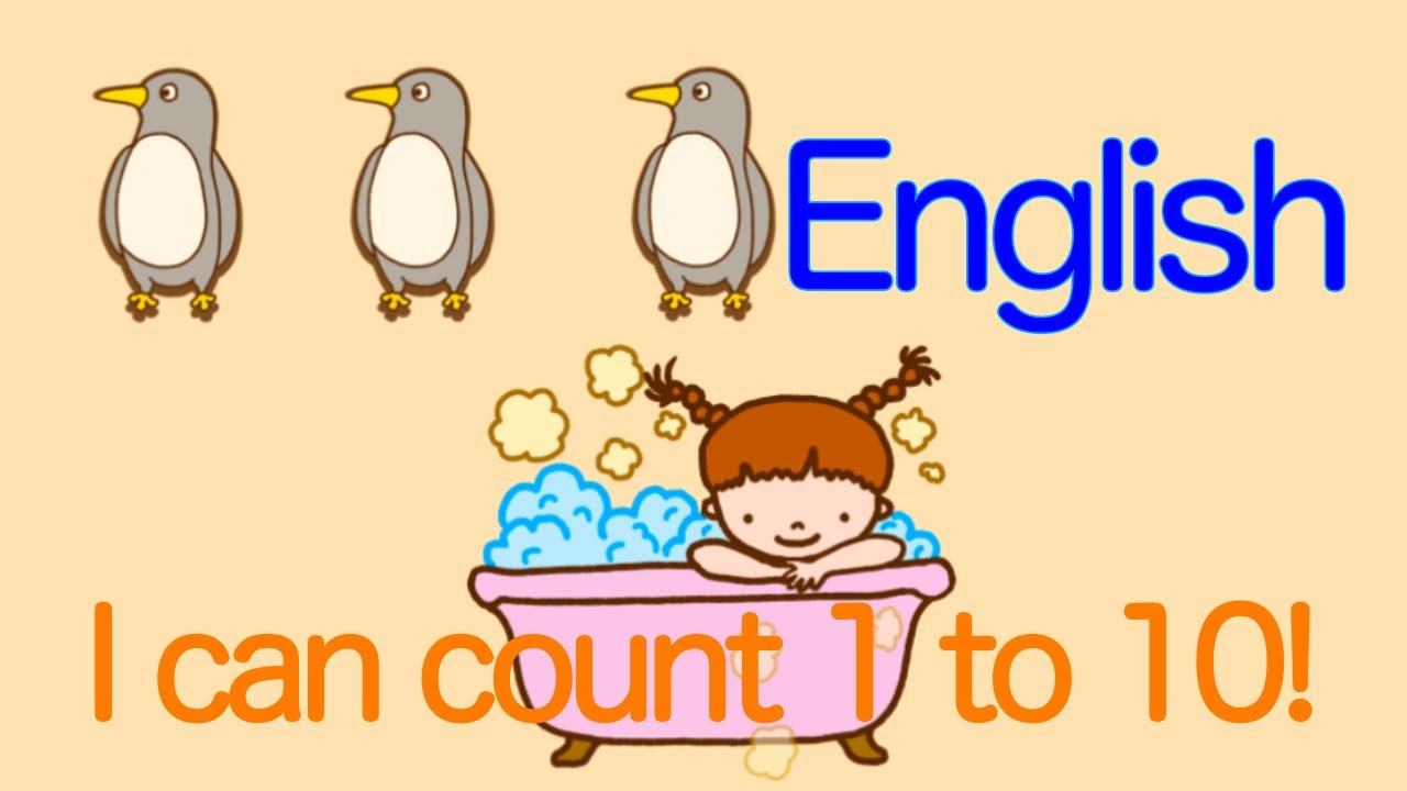 【English Counting】I can count one to ten! Cartoon for kids - YouTube