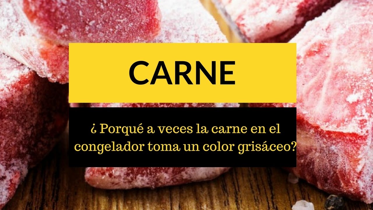 Carne: ¿ Porqué a veces la carne en el congelador toma un color ...
