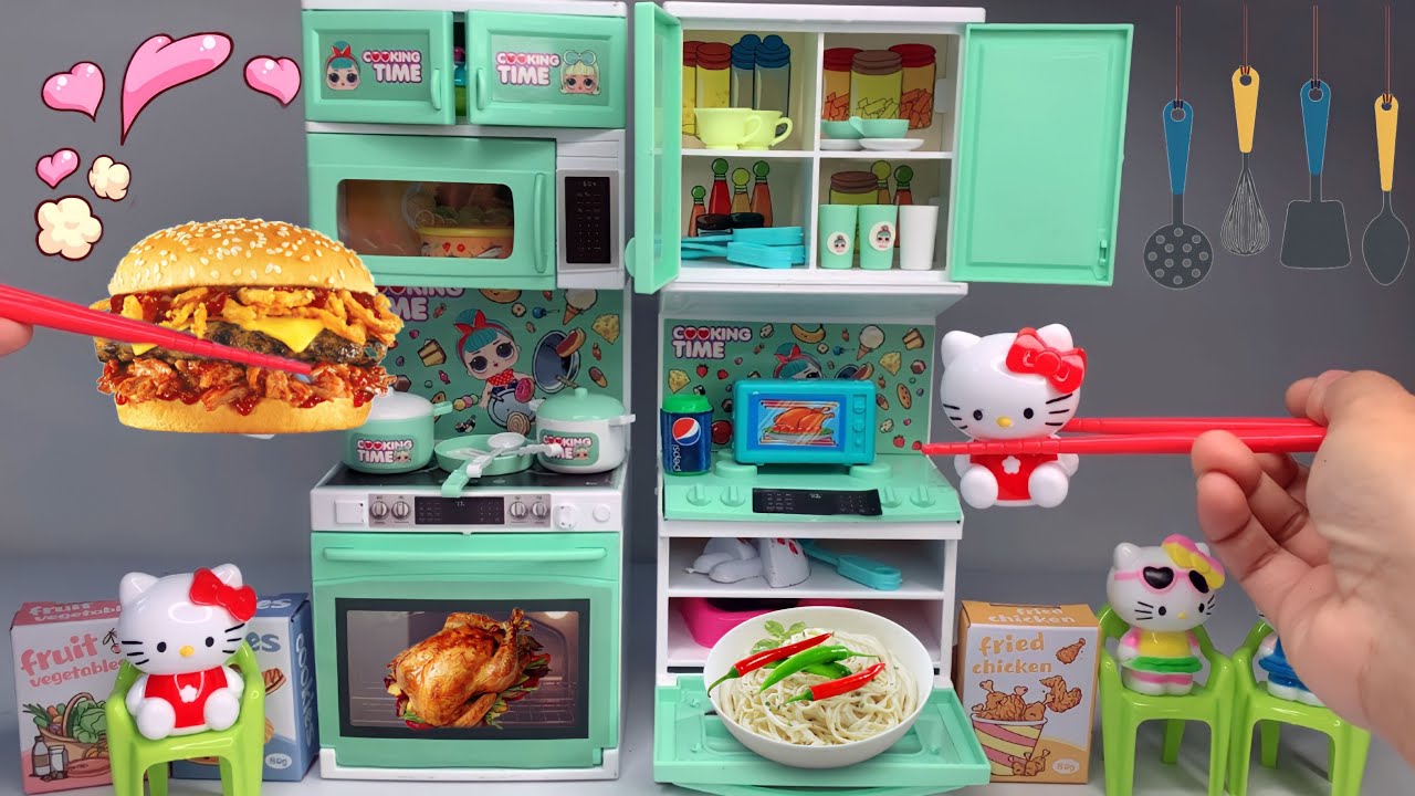 5 Minutes Satisfying With Unboxing Hello Kitty Kitchen, L.O.L. Cooking ...