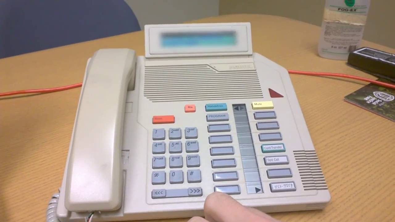 Nortel Meridian M5316 and surprisingly nice hold music - YouTube