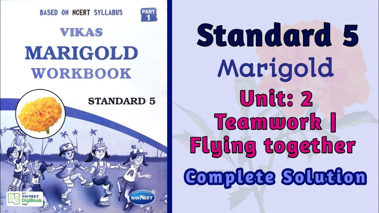 Std-5 Marigold | Unit: 2 Teamwork | Flying Together | Vikas Workbook ...
