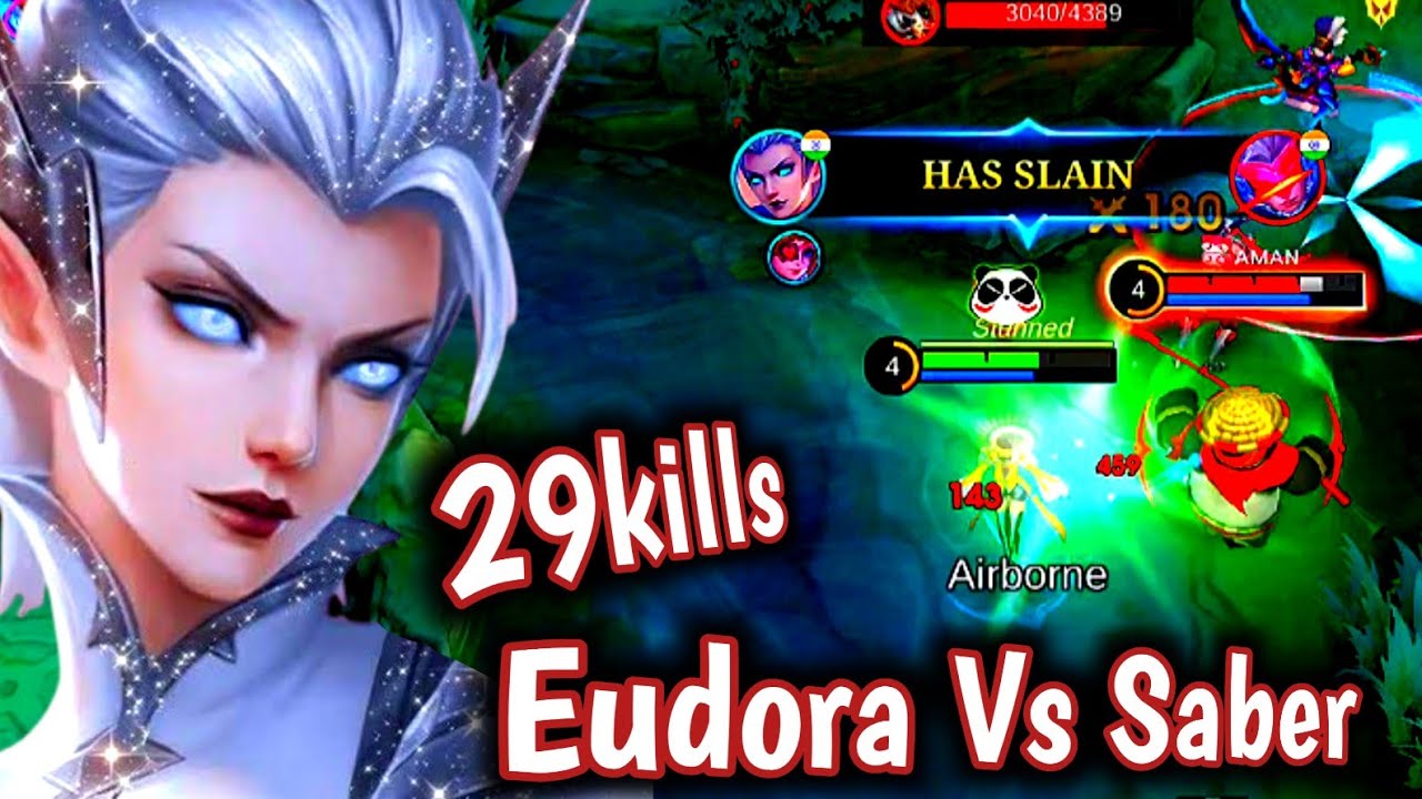 Pro Eudora Vs mad Saber: When Pro enemy Moskov and his gf Odette says it's easy win, but? - YouTube