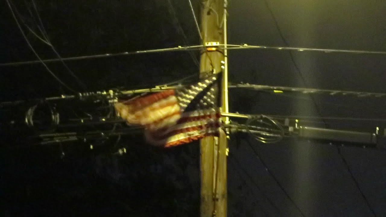 Ghoulish Winds Out There! And Power Lines Sparking! - YouTube