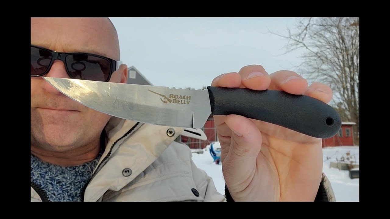 Cold Steel Roach Belly knife review - YouTube
