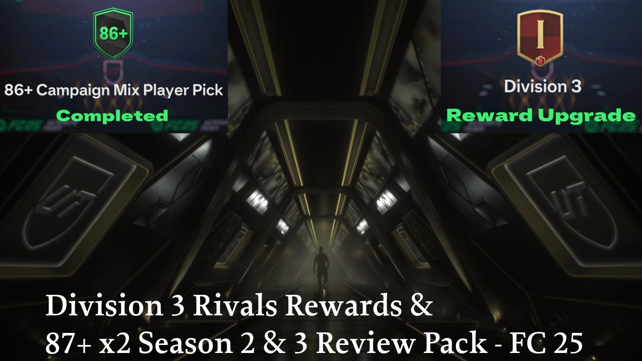 DIVISION 3 RIVALS REWARDS & 87+ x2 SEASON 2 & 3 REVIEW PACK (ICON ...