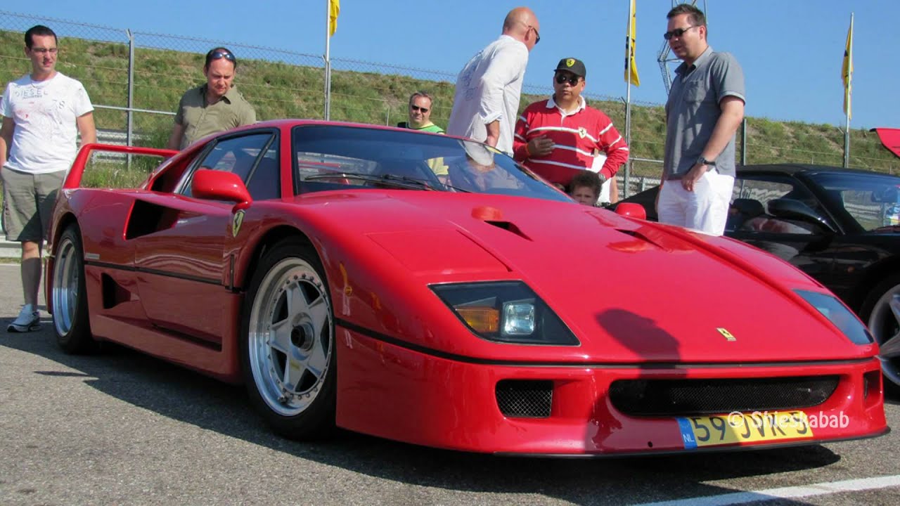 Ferrari F40 - acceleration, sound, flyby's - YouTube