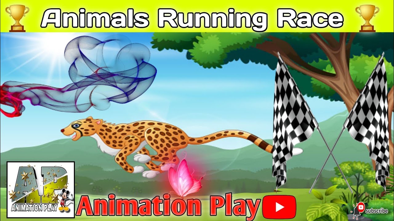 🏆😱 Animals Running Race 😱🏆 @AnimationPlay #madeforkidst - YouTube
