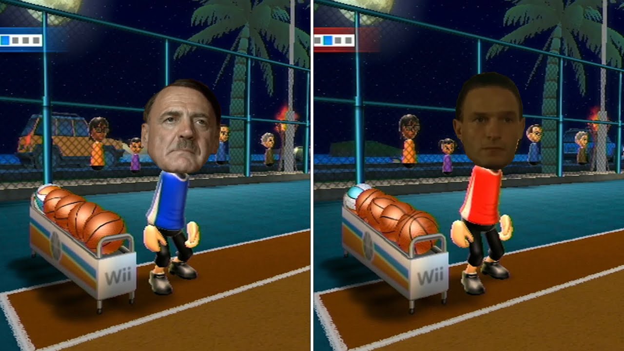 Hitler vs. Fegelein - Wii Sports Resort Basketball 3-Point Contest ...