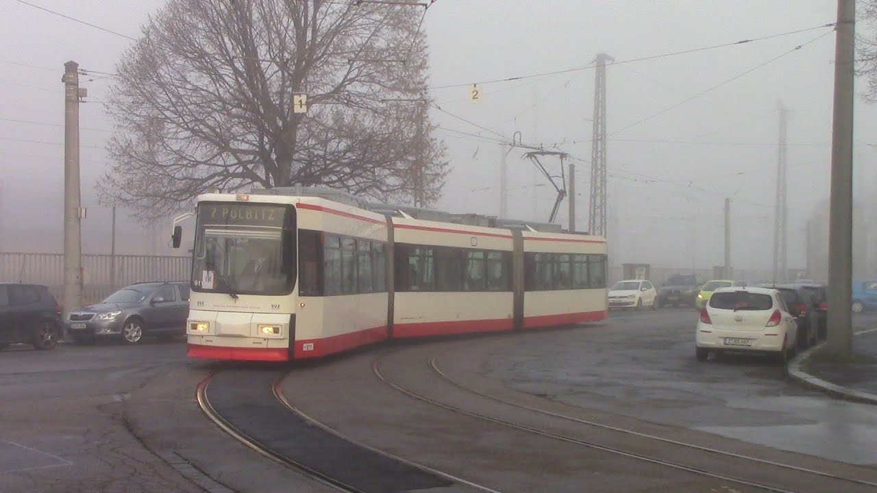 Zwickau Tram Route 7 Hauptbahnhof - Neumarkt - Pölbitz - YouTube