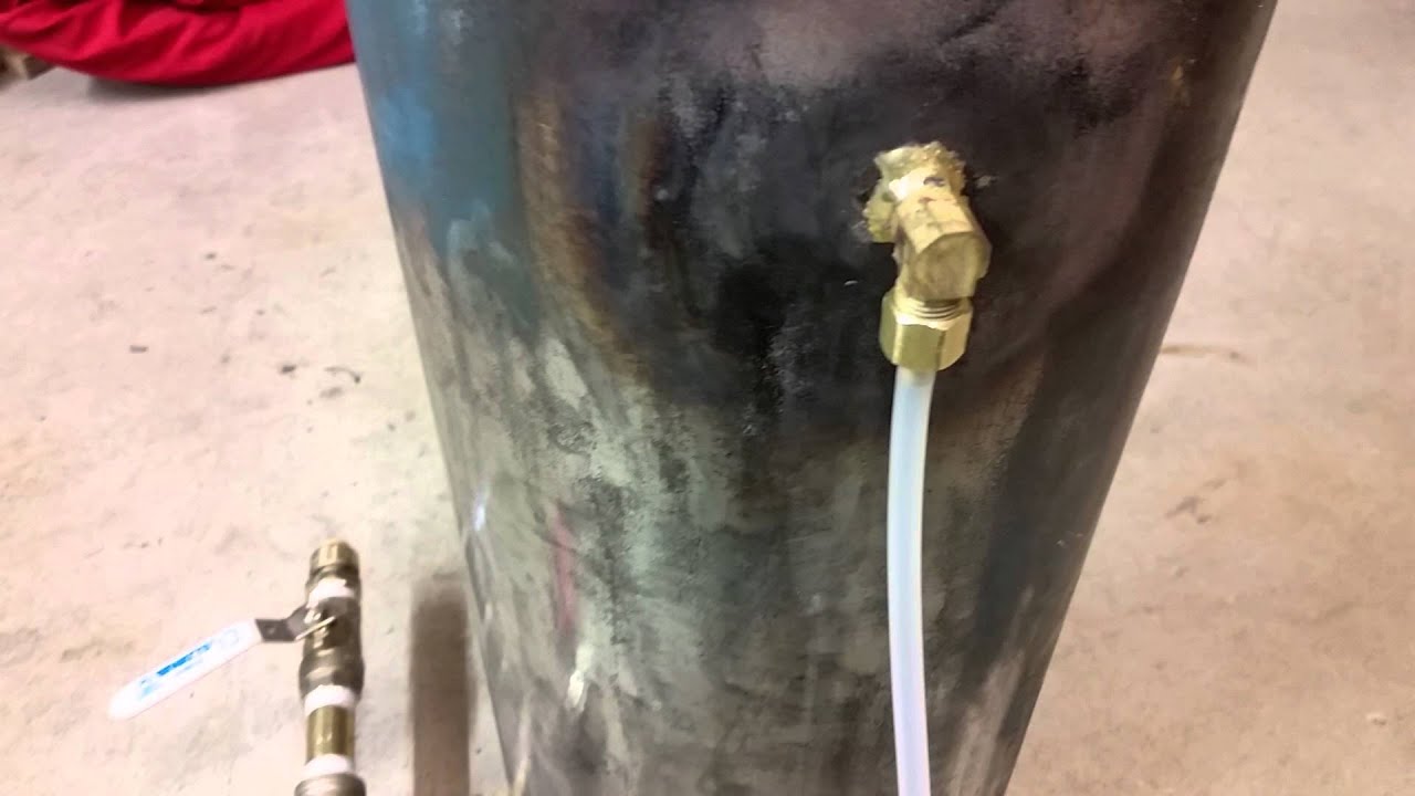 Pressurized oil tank for foundry - YouTube