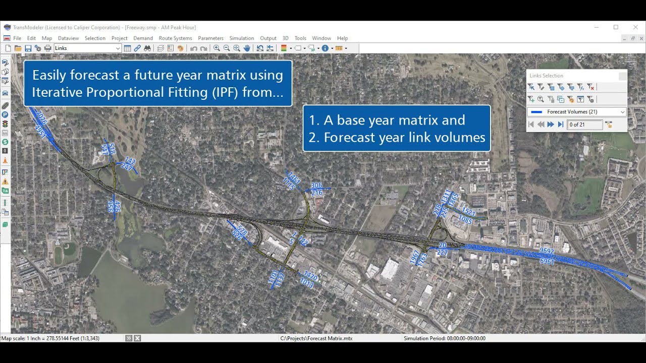 TransModeler 6.0: IPF - YouTube