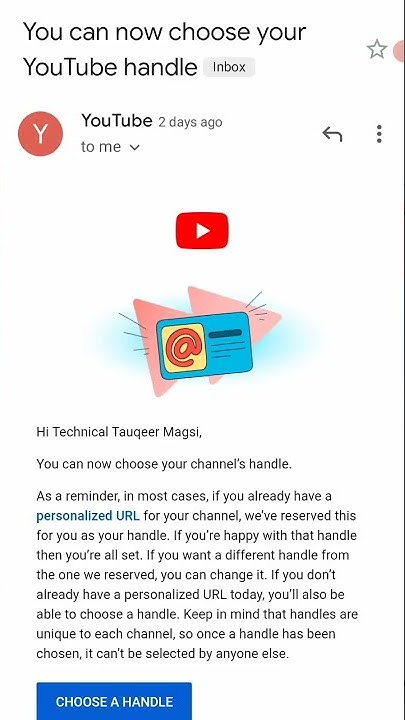 How to create YouTube Handle | YouTube Handle Kaise Banaye - YouTube