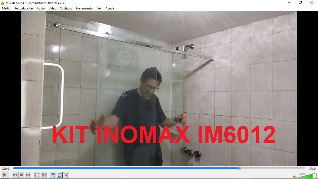 INSTALACION MAMPARA con KIT IM6012 INOMAX de acero inoxidable, linea ...