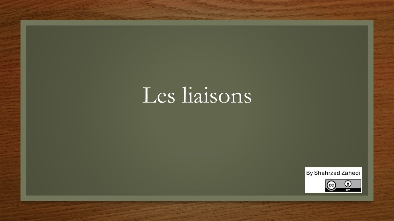 French OER Pronunciation - Unit 13 - Liaisons in French - YouTube