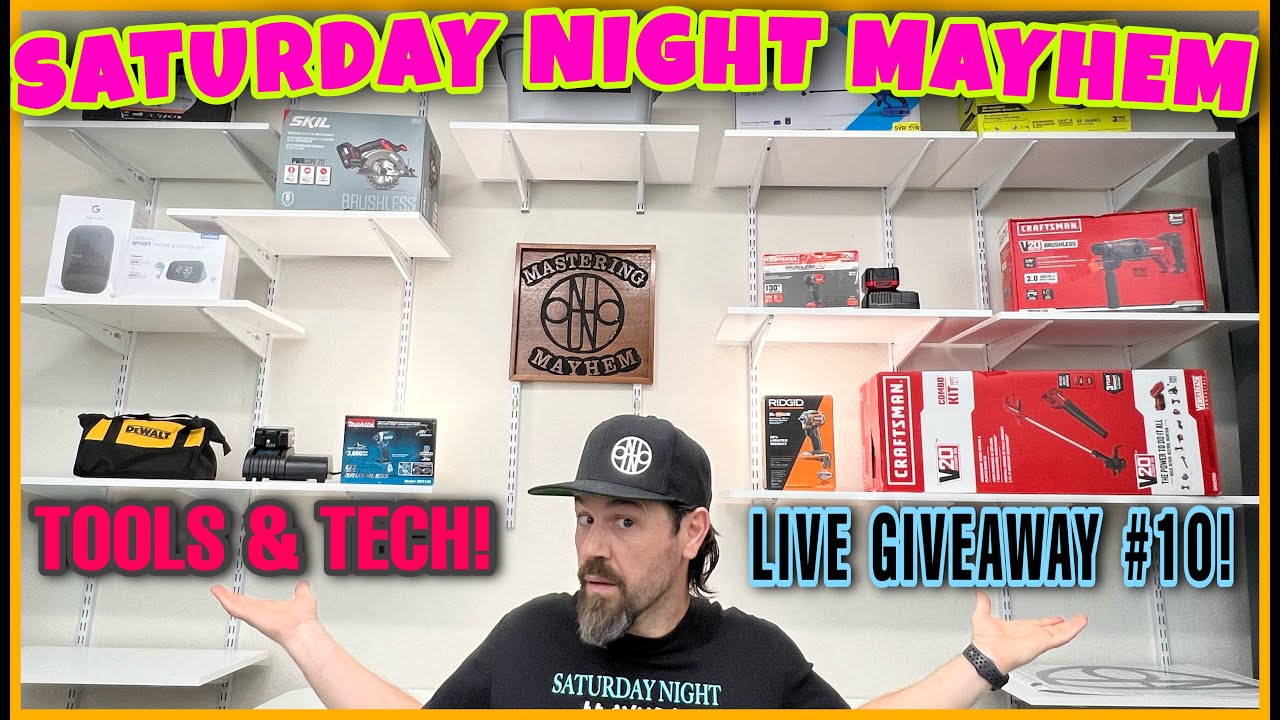 📣 Saturday Night Mayhem 2022 Livestream GIVEAWAY #10! Tools & Tech! Who ...