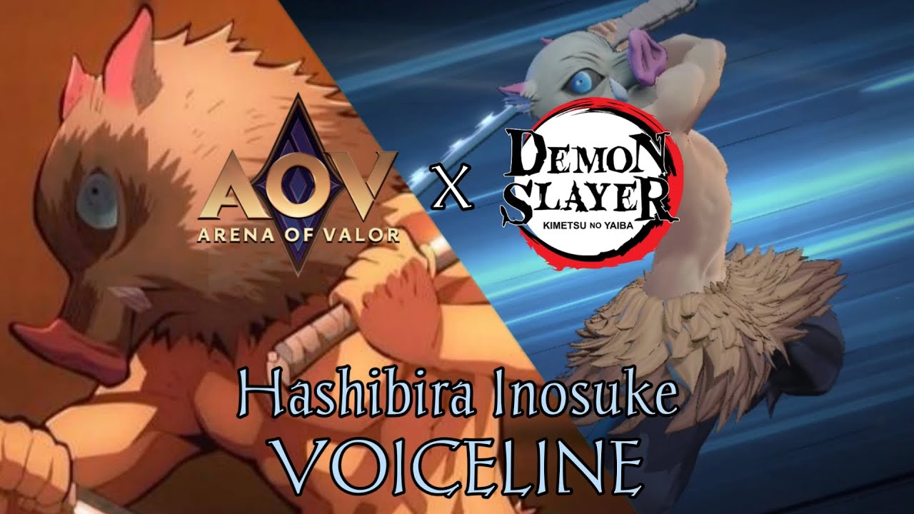AoV Japanese Voiceline (8) | AoV x KnY | Hashibira Inosuke Voice Line ...