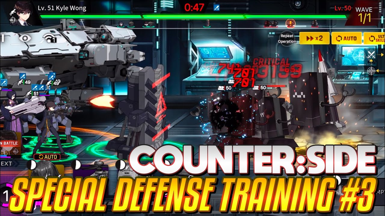 COUNTER SIDE MY SQUAD ON SPECIAL DEFENSE TRAINING #3 - YouTube