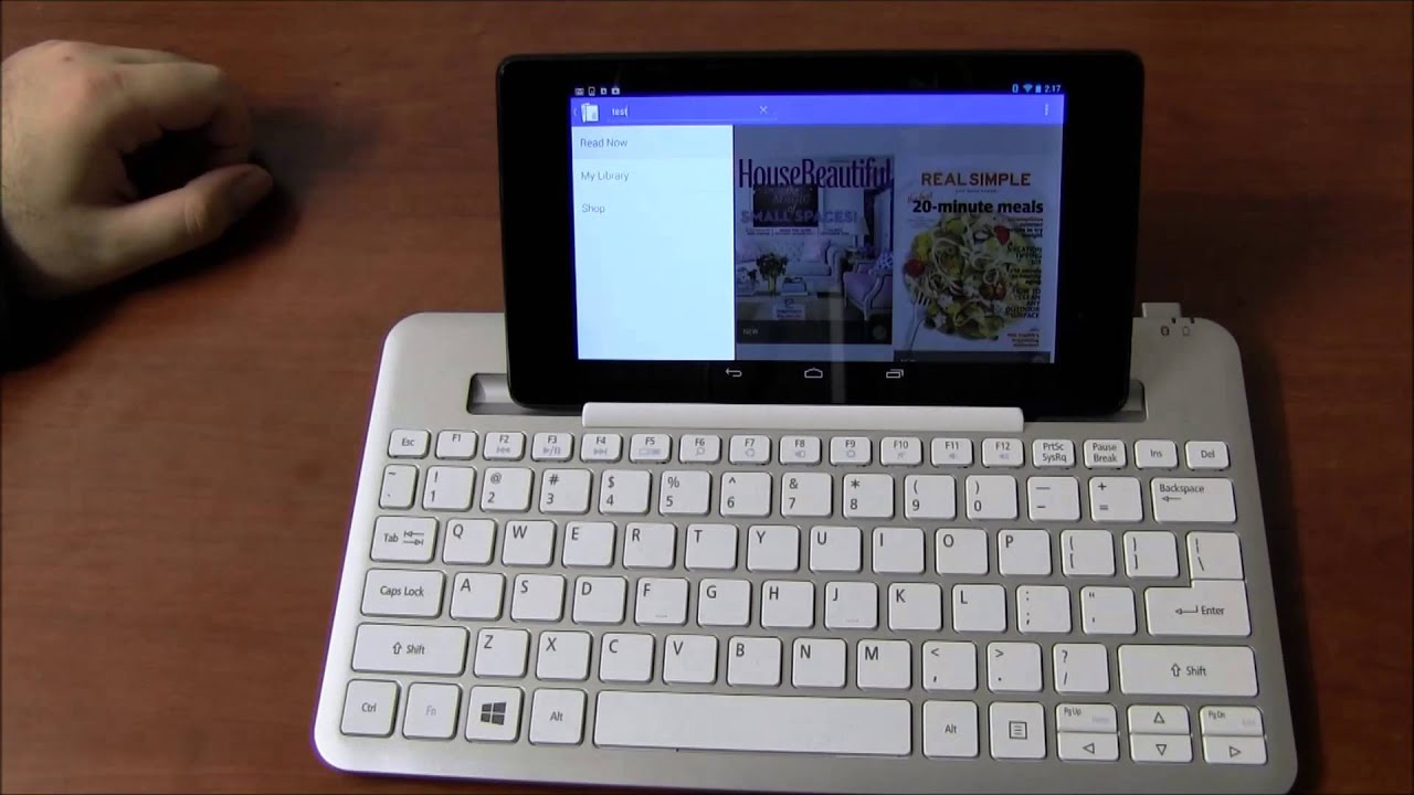 Nexus 7 2013 Keyboard Dock? Paired with Acer Iconia W3 Keyboard - YouTube