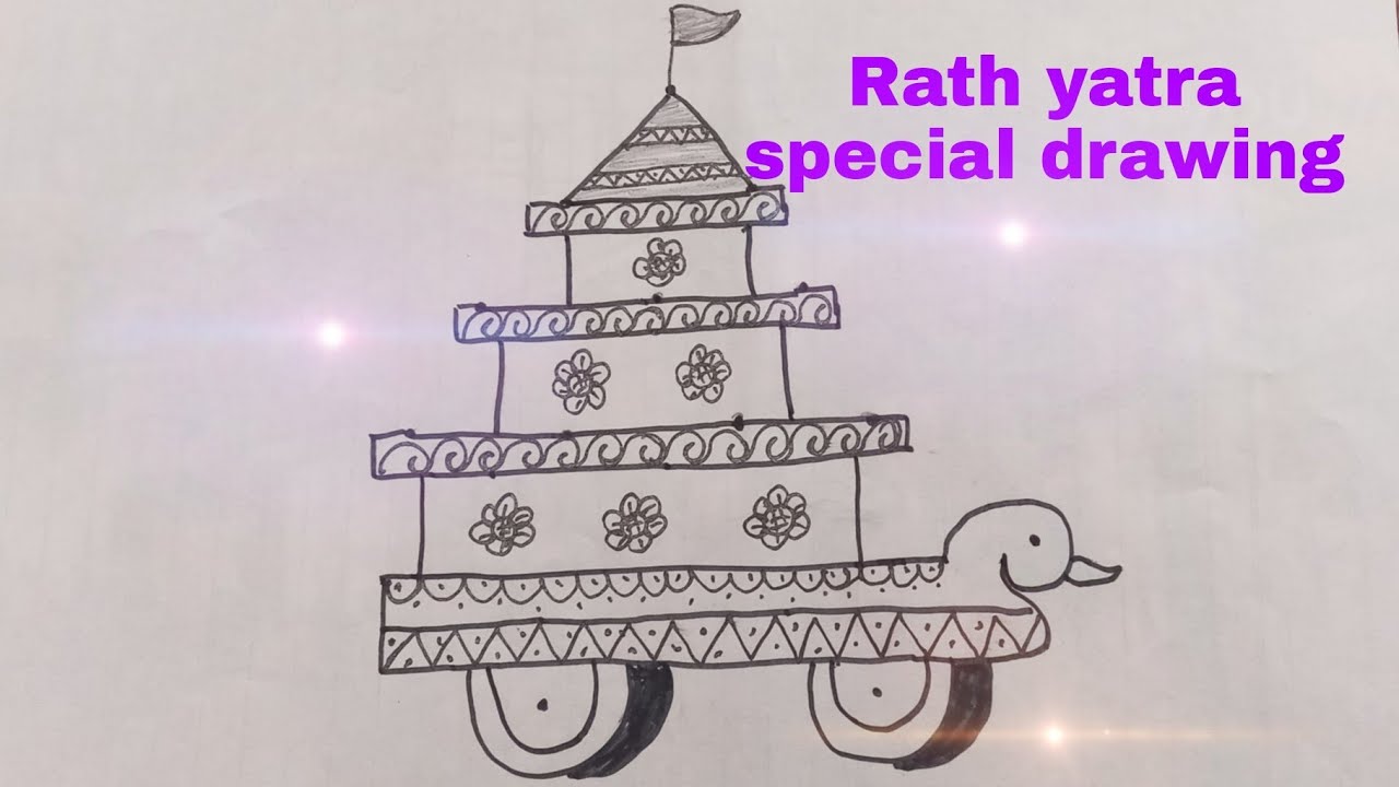 Rath yatra special drawing | 10 Dot's drawing for rath yatra | new ...