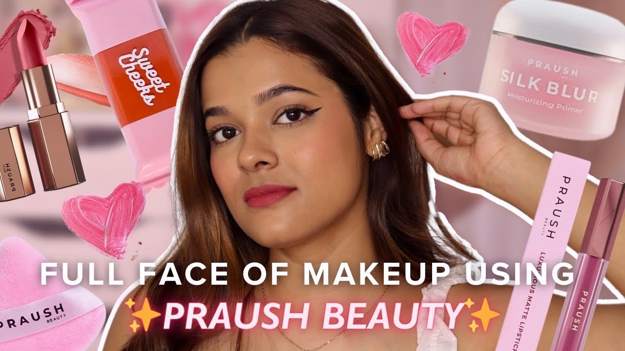 Can't Get Over This Packaging! Full Face Of Makeup Using Praush Beauty Products - YouTube