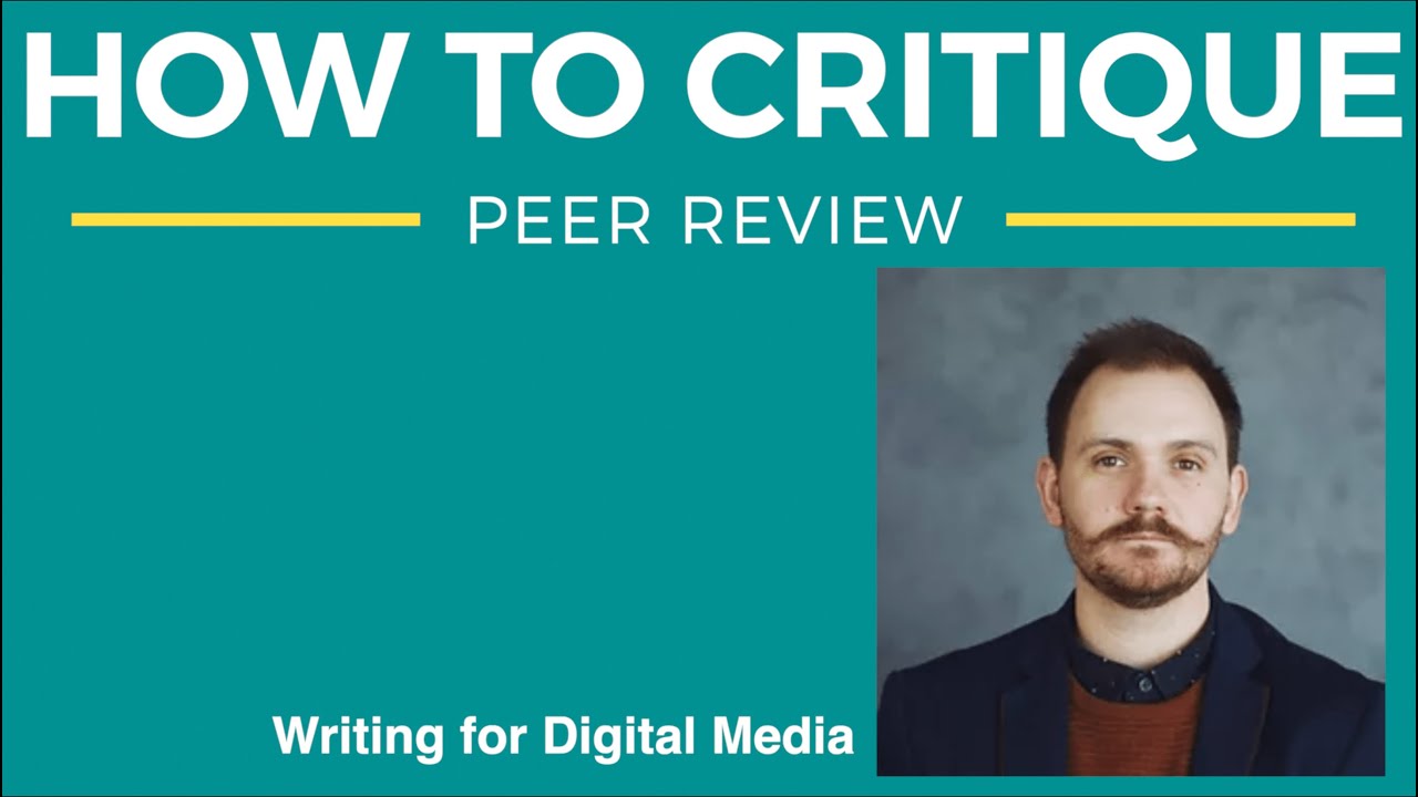 How to Critique in Peer Review - YouTube