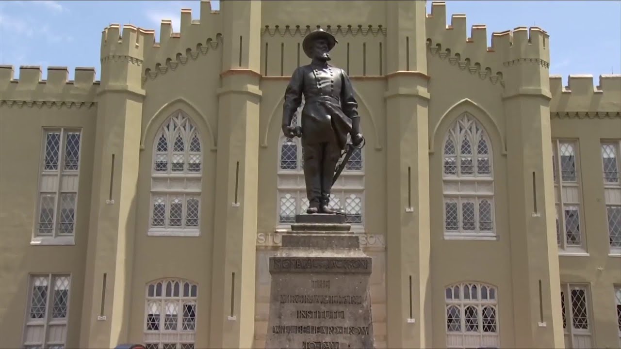 VMI to keep Confederate statues in place; won't rename buildings - YouTube