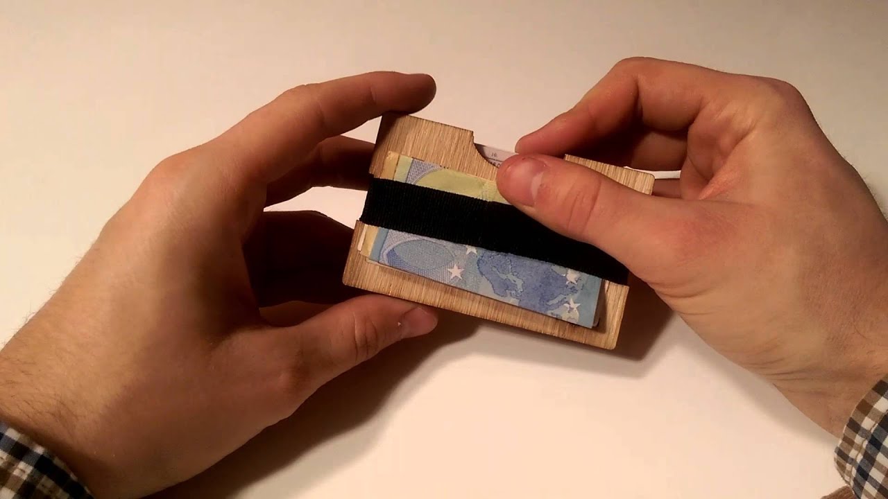 Oak Handmade Wood Wallet - Slim wooden wallet - Minimalistic wallet ...