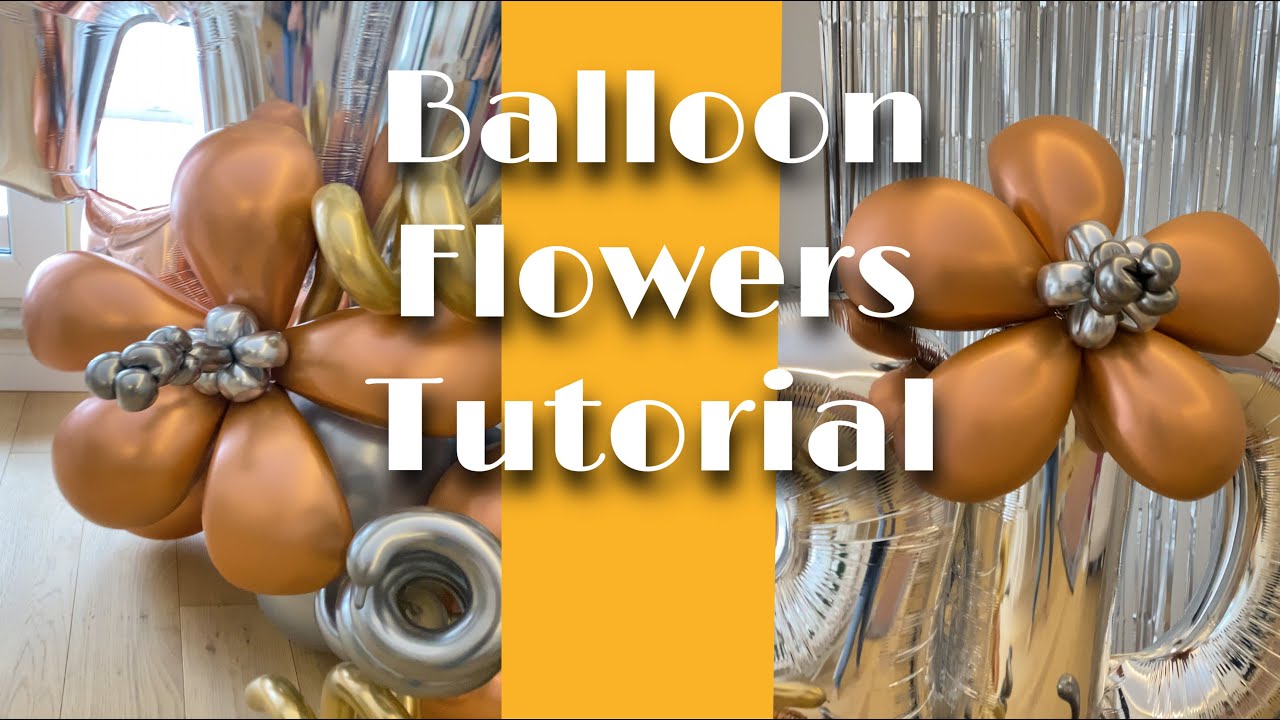 Balloon Flowers Tutorial | Flower Bouquet | how to make flower for ...