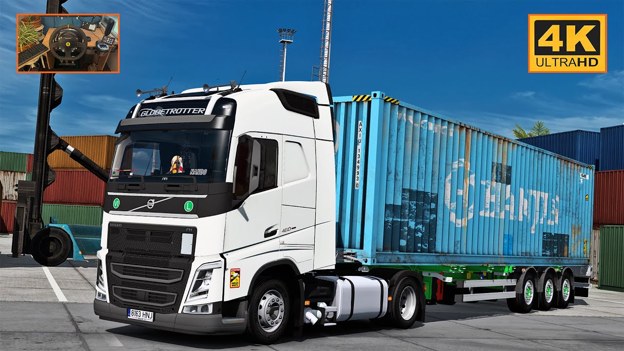 Volvo FH4 FH13 460 | Durrës - Rome | ETS2 Gameplay 4K + wheel cam - YouTube