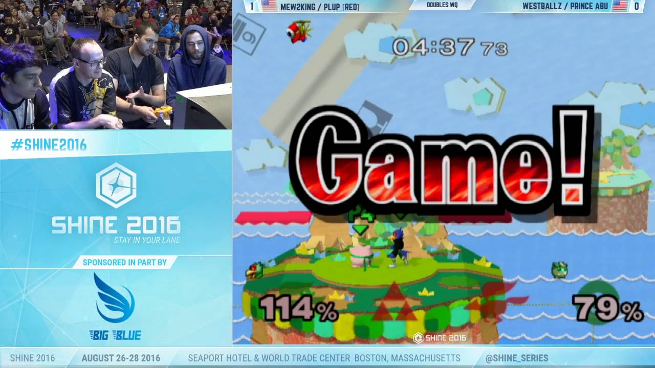 Shine 2016 - Abu/Westballz vs M2K/Plup SSBM Doubles WQ - YouTube
