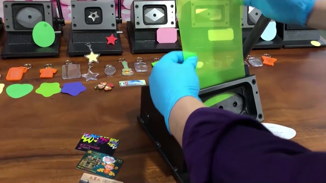 Custom various sizes and shapes of card cutting machines - YouTube