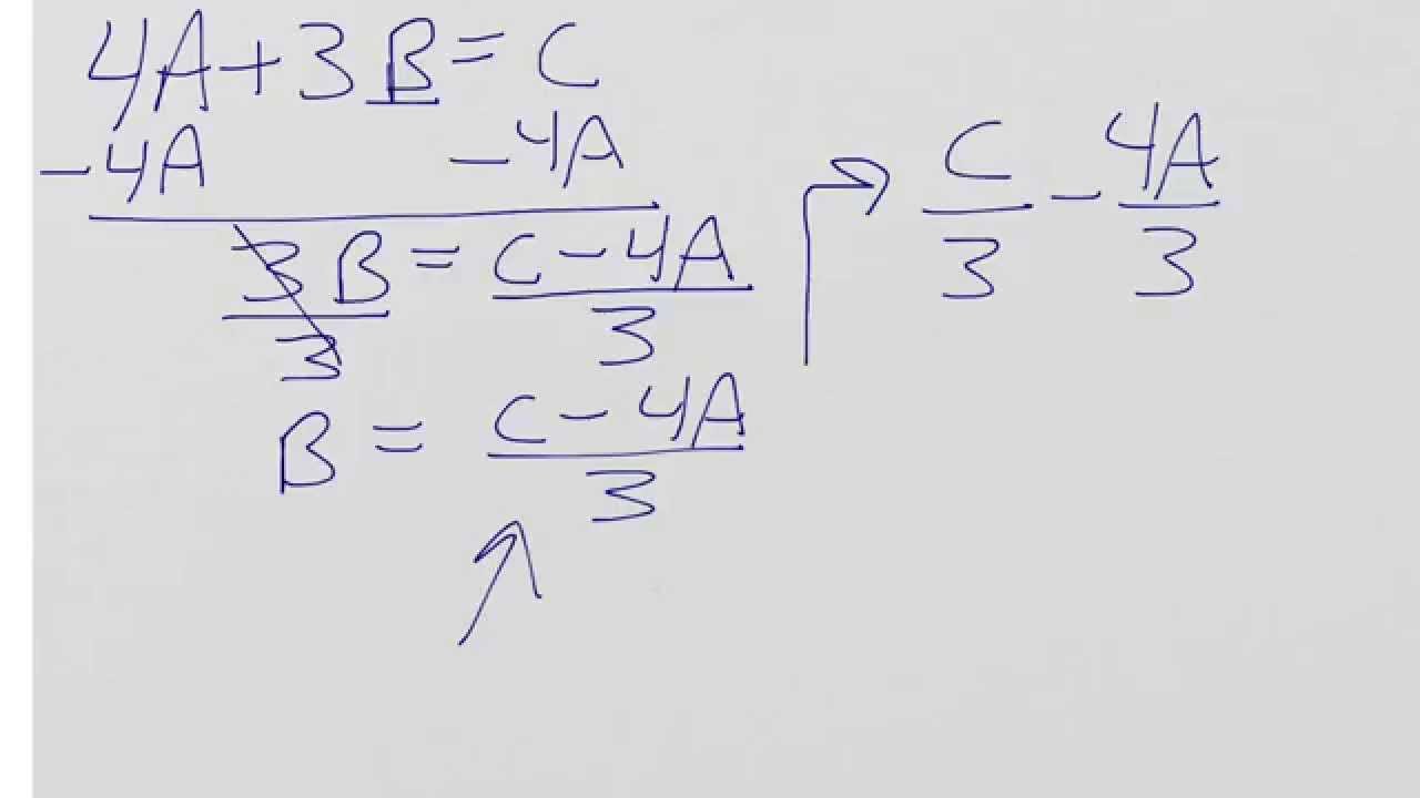 Unit 1 Multivariable Equations - YouTube
