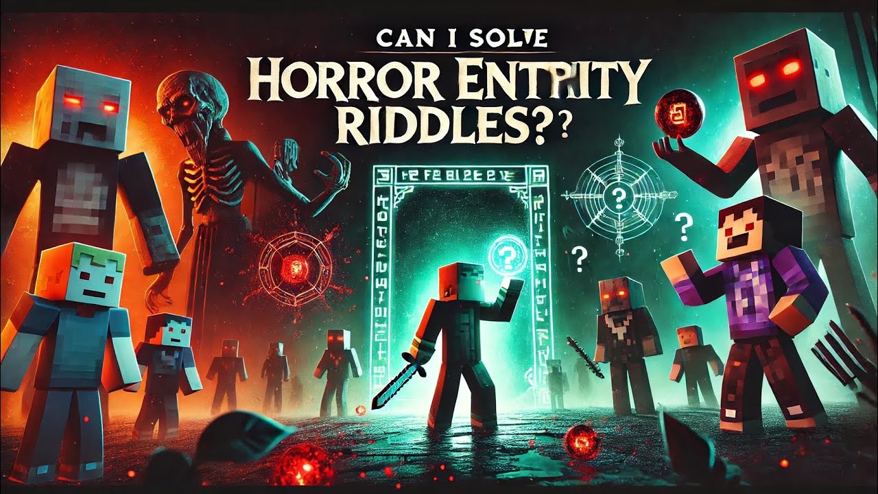 Can i solve horror entity riddles|| horror entity minecraft by GW VICKY ...