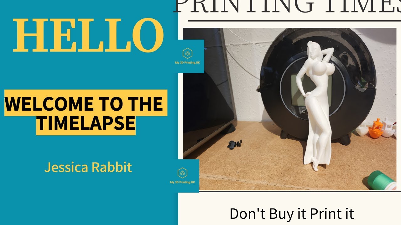 3D Printed Jessica Rabbit. Printed on Creality K1 Max - YouTube