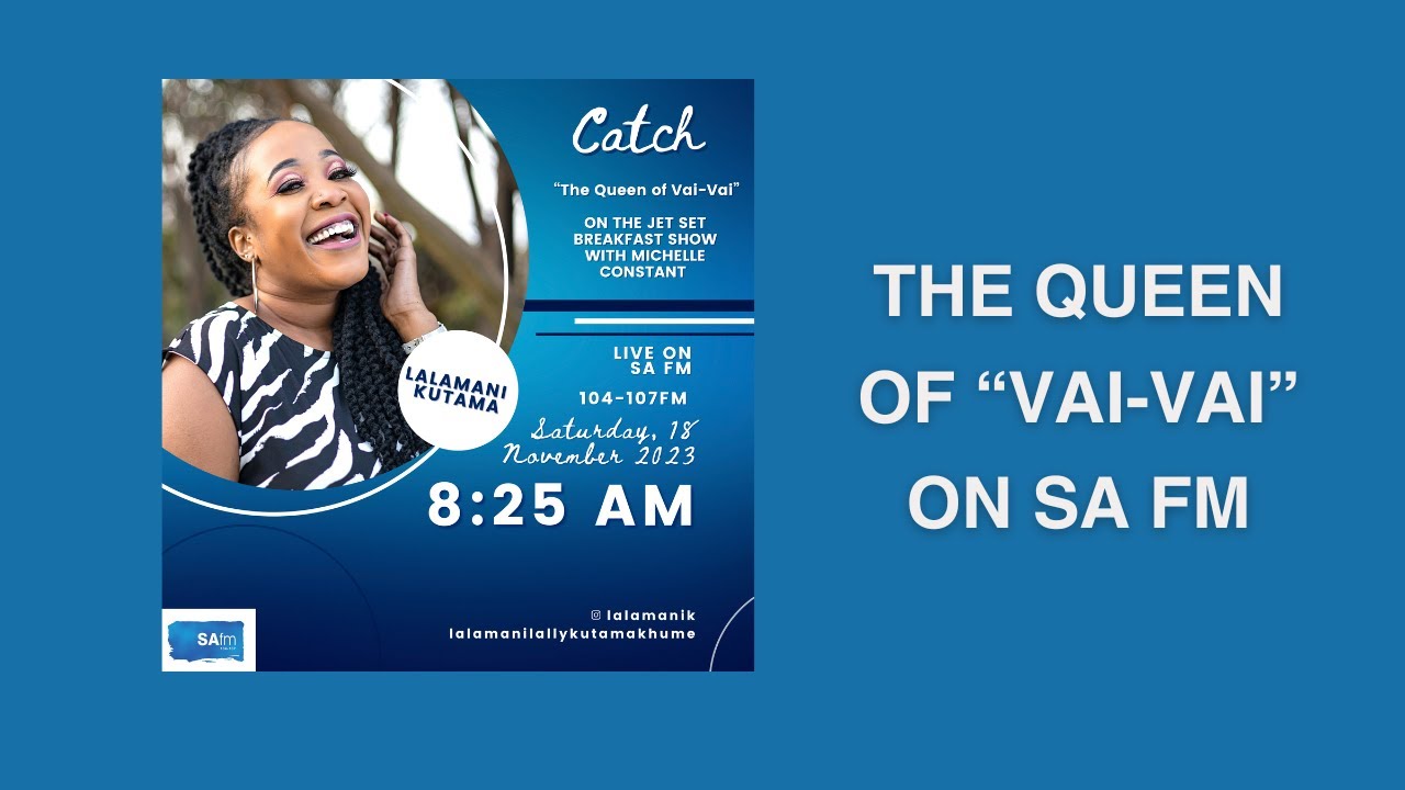 Lalamani on the Jet Set Breakfast Show with Michelle Constant on SA FM ...