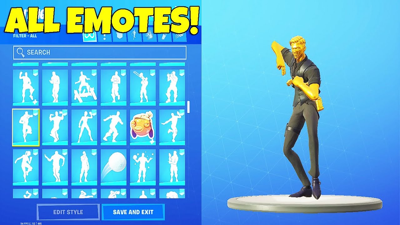 *NEW* MIDAS Skin with ALL FORTNITE DANCES & EMOTES! (Fortnite MIDAS ...