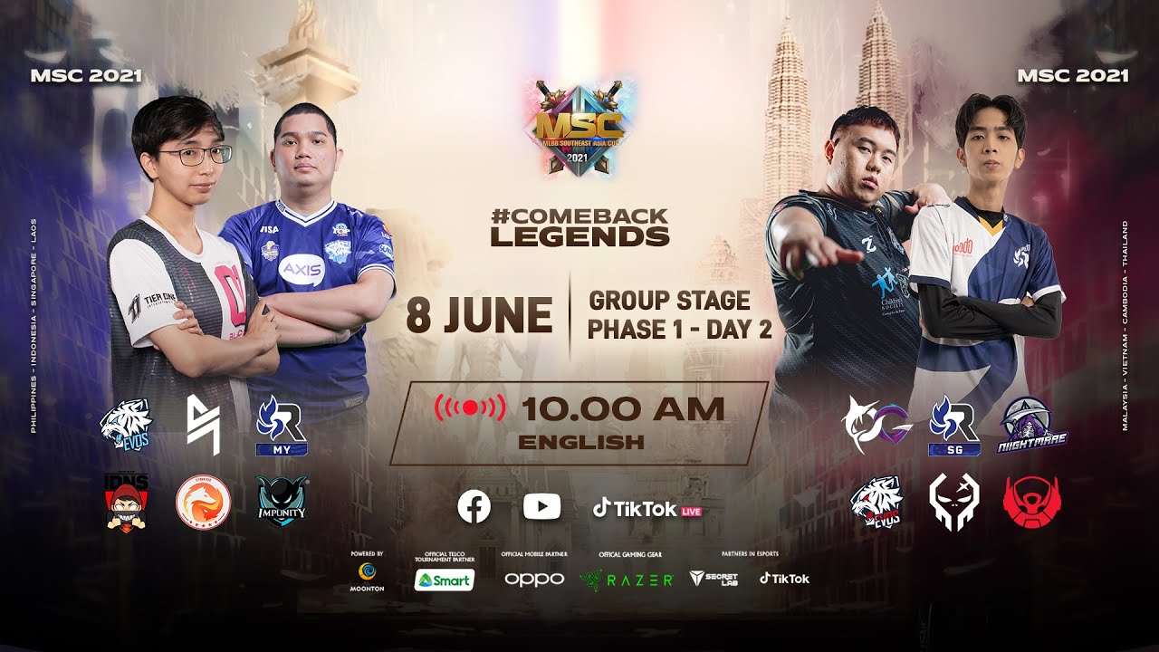 [English] MSC Group Stage Phase 1 - Day 2 | MLBB Southeast Asia Cup ...